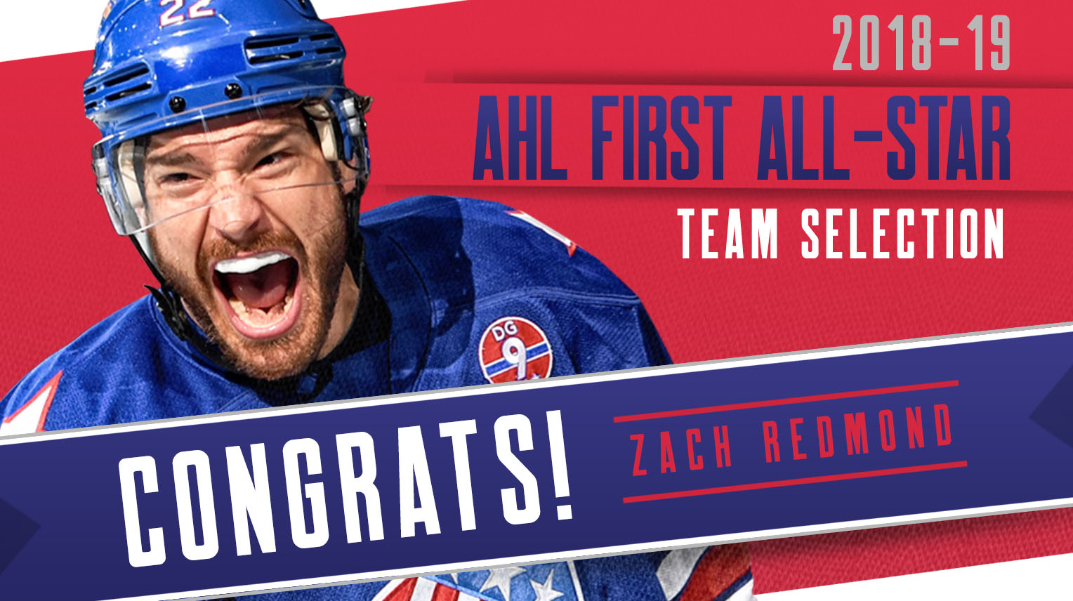 Zach Redmond Named to AHL First All-Star Team – LGA 585